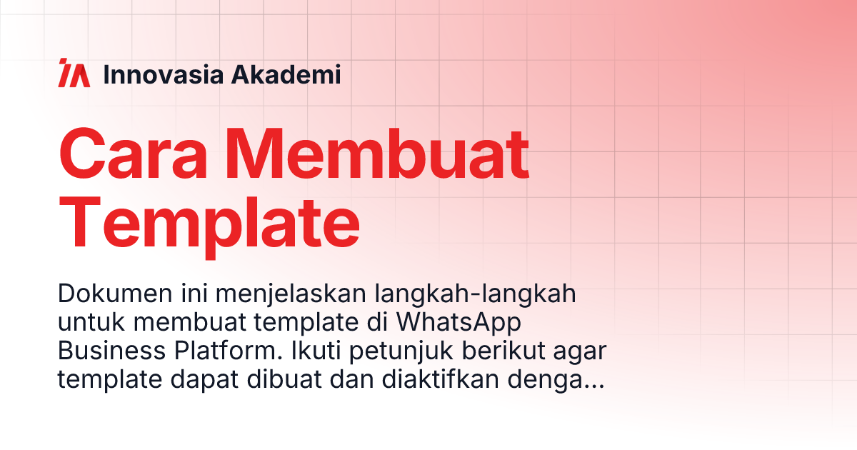 Cara Membuat Template | Innovasia Akademi